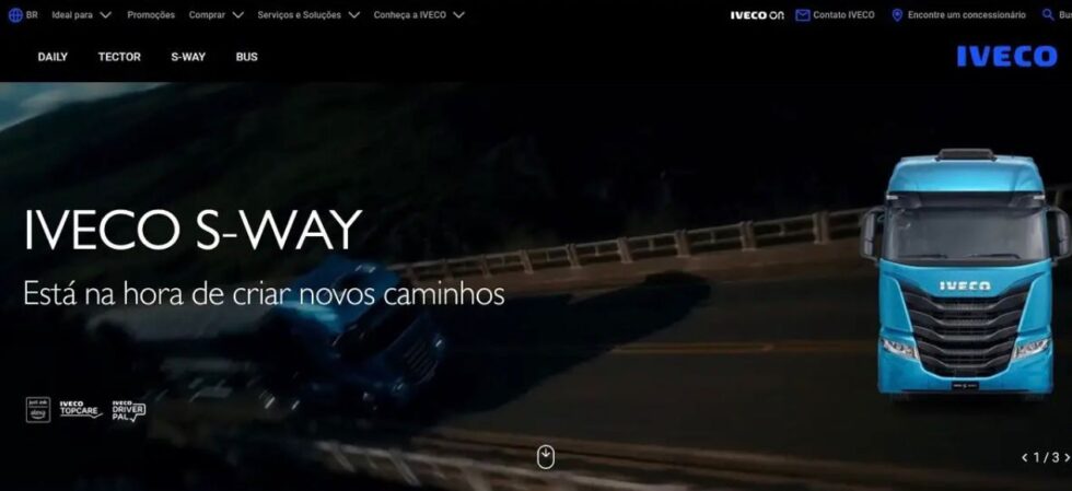 IVECO lança site comercial completamente reformulado - NTC&Logística